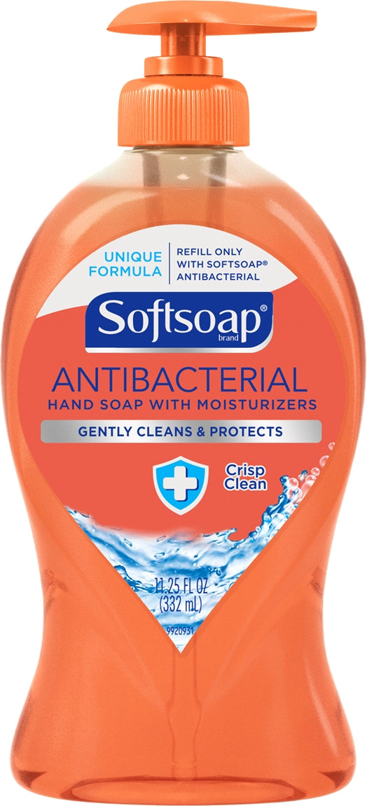 Softsoap Antibacterial Liquid Hand Soap, Crisp Clean, 332 ml (11.25 oz ...