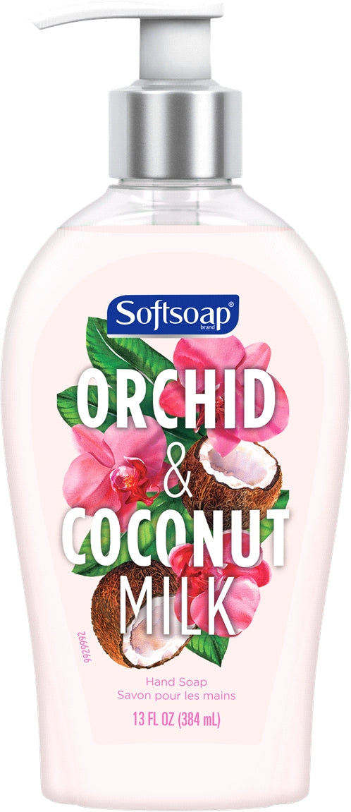Softsoap Liquid Hand Soap, Orchid & Coconut Milk, 384 ml (13 oz ...