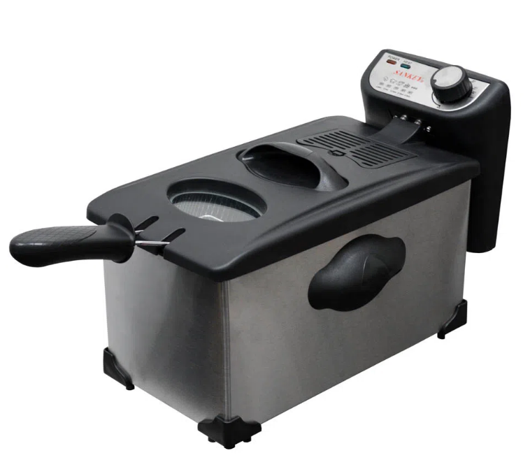 Sankey Stainless Steel Deep Fryer, 1500W, Black, 1 pc — Goisco.com