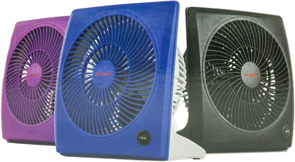 Sankey Personal Box Fan, 7 inch, 2 speeds, Model # FN-7B03B — Goisco.com