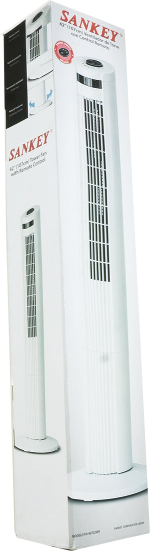 Sankey 42" (107 cm) Tower Fan with Remote Control, — Goisco.com