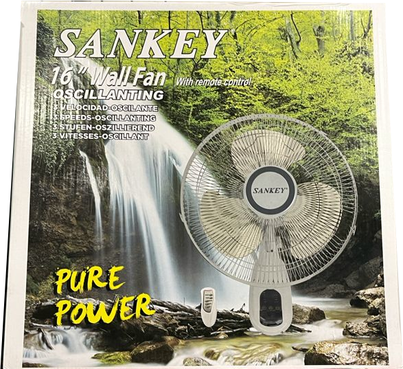Sankey 16" Wall Fan With Remote Control, 1 ct — Goisco.com