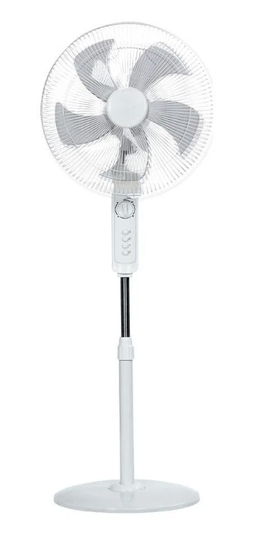 Sankey Pedestal Stand Fan With 5 Blades, White, 16 in — Goisco.com
