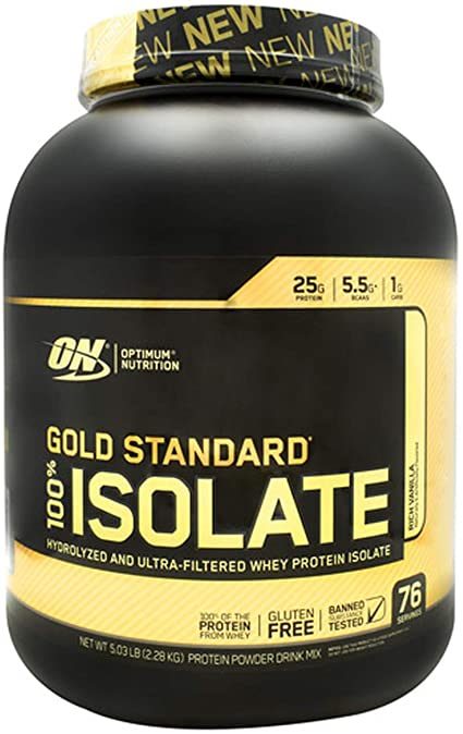 Optimum Nutrition Gold Standard 100% Whey Protein Isolate, Rich Vanill ...