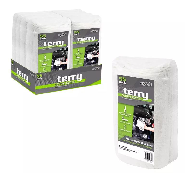 Microtex Cotton Terry Towels, 55 ct — Goisco.com