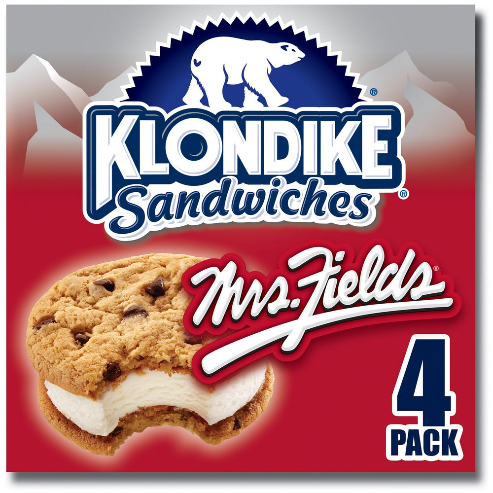 Klondike Mrs. Fields Ice Cream Sandwiches, 4 ct — Goisco.com