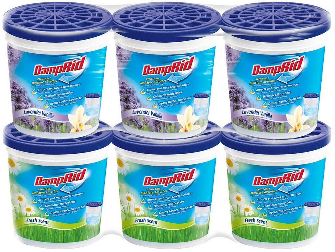 DampRid Refillable Moisture Absorber, 6 ct — Goisco.com