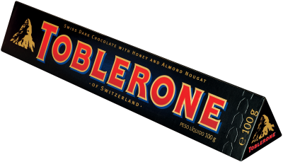Toblerone Swiss Dark Chocolate With Honey And Almond Nougat, 100 g ...