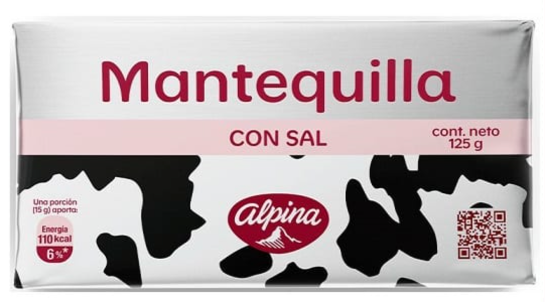 Alpina Butter With Salt , 125 gr — Goisco.com
