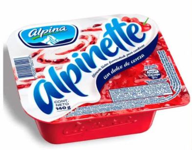 Alpina Yogurt Snack With Whole Milk, Cherry Flavor , 140 gr — Goisco.com