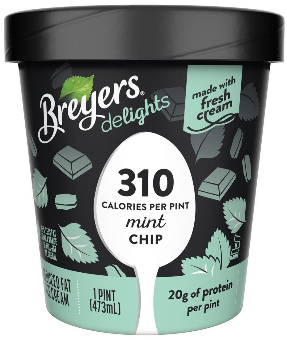 Breyers Delights Mint Chip Ice Cream, 16 oz — Goisco.com