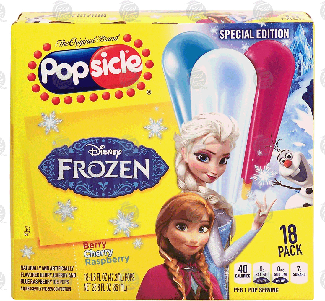 Popsicle Frozen Special Edition Variety Pack, 18 ct — Goisco.com