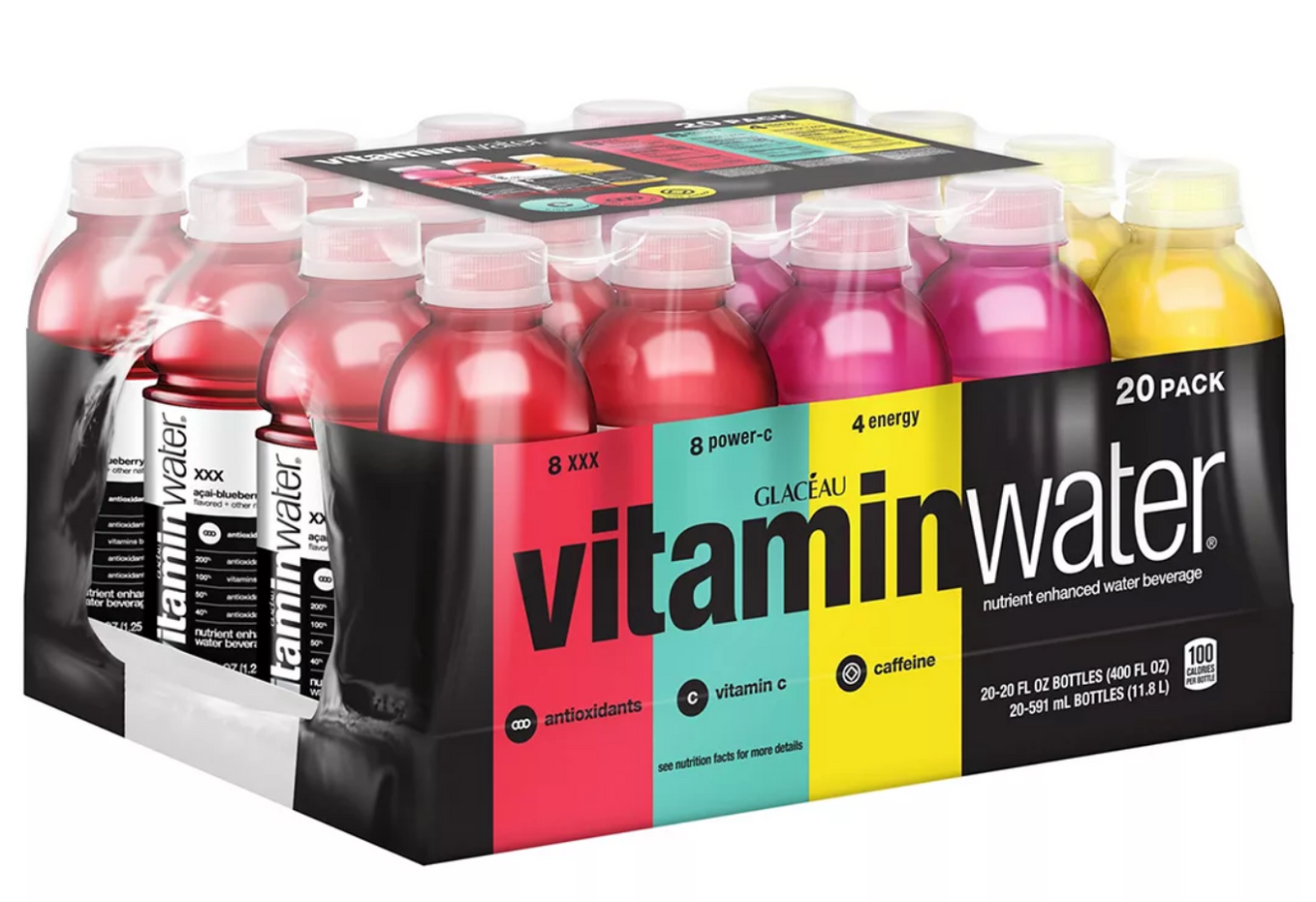 Glaceau Vitamin Water, Variety Pack , 20 x 20 oz — Goisco.com