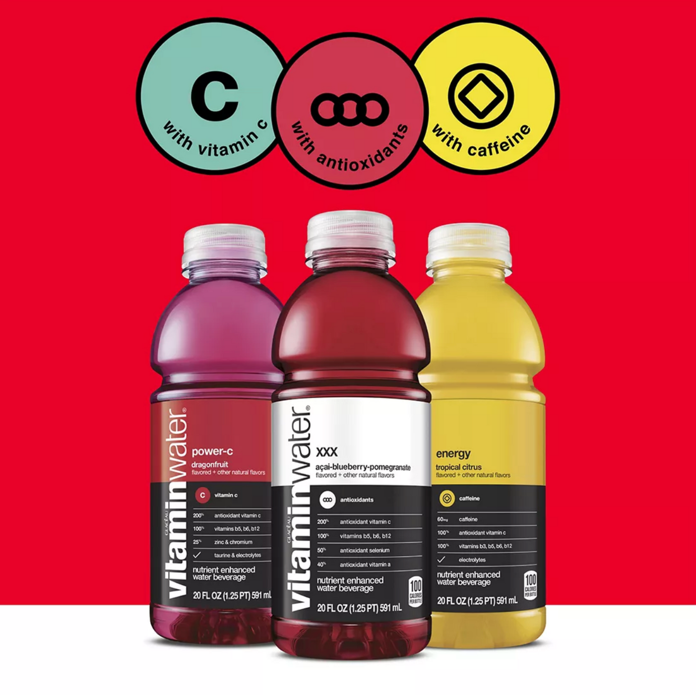 Glaceau Vitamin Water, Variety Pack , 20 x 20 oz — Goisco.com