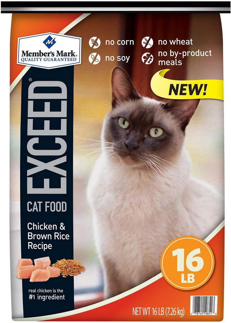 Member's Mark Exceed Cat Food, Chicken & Brown Rice Recipe, 16 lbs ...