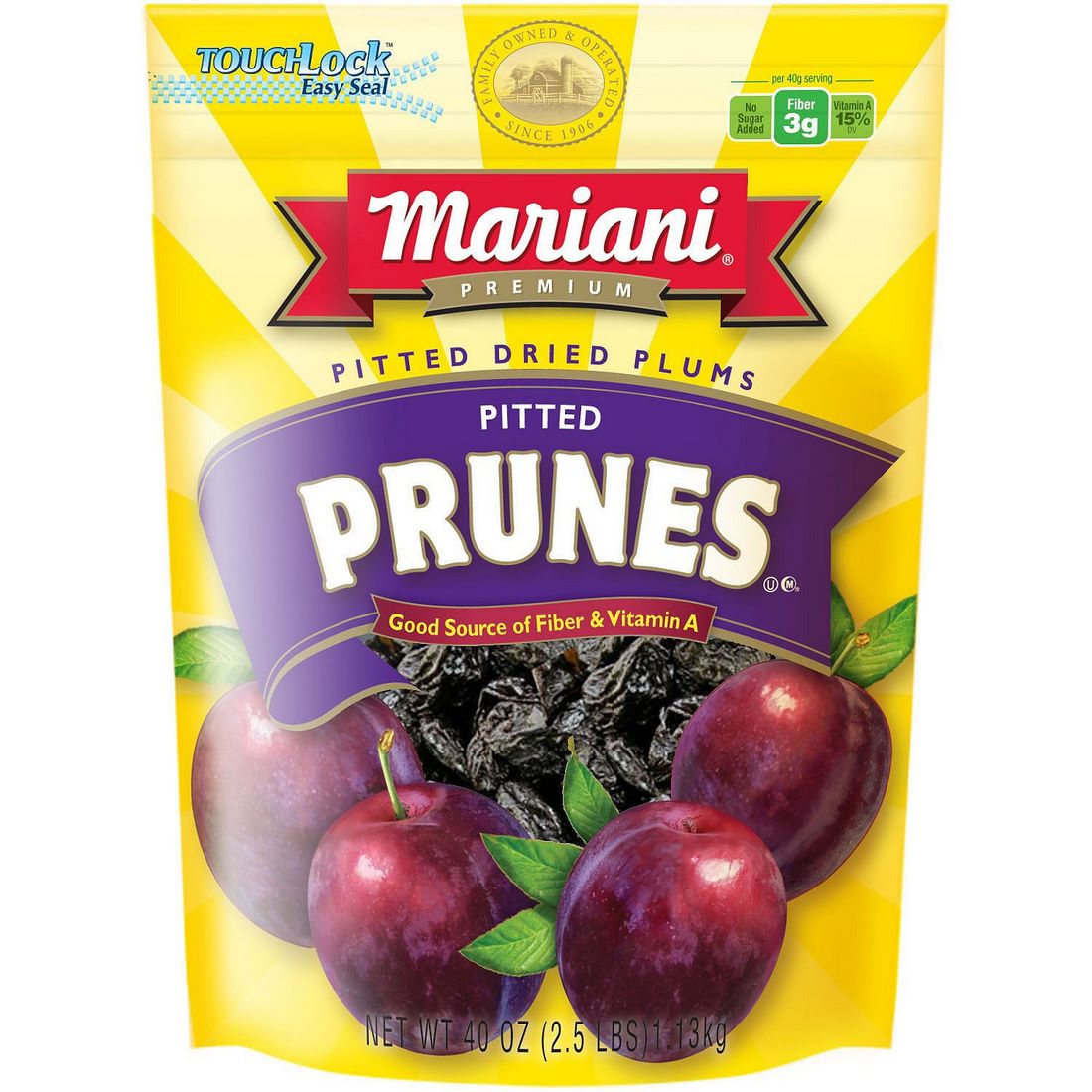 Member's Mark Mariani Pitted Dried Prunes , 40 oz — Goisco.com
