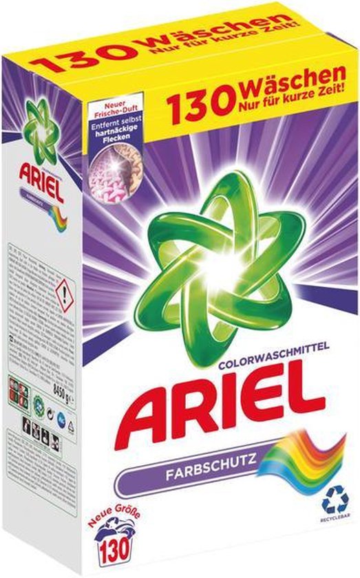 Ariel Color Washing Powder Detergent, 130 Washes , 8.45 kg — Goisco.com