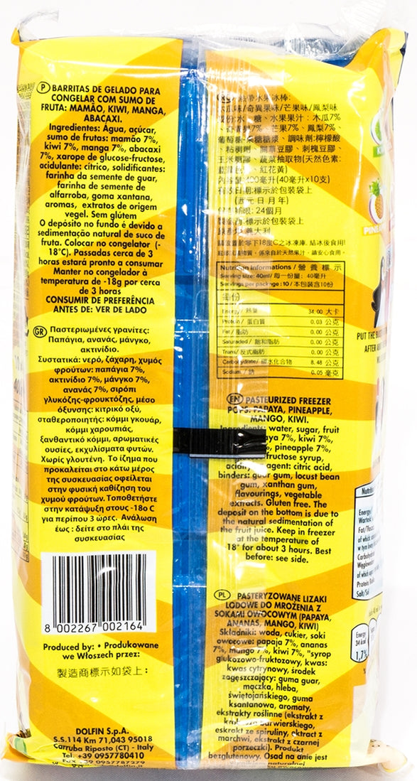 Polaretti Fruit Ice Lollies, Tropical, 10 c — Goisco.com