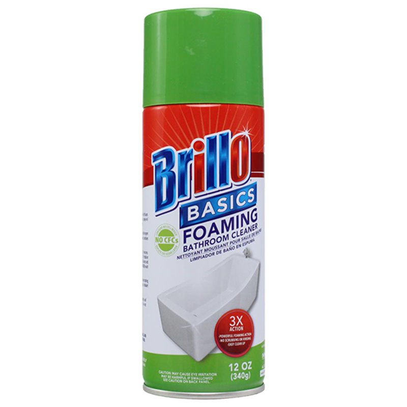 Brillo Basics Foaming Bathroom Cleaner , 12 oz — Goisco.com