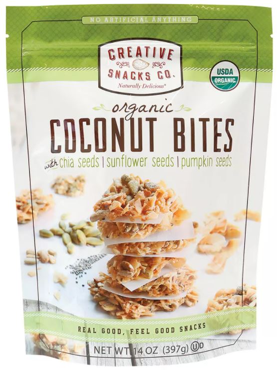 Creative Snacks Organic Coconut Bites , 14 oz — Goisco.com