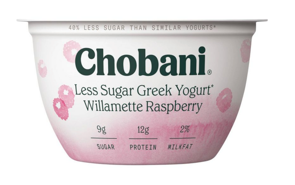 Chobani Less Sugar Willamette Raspberry Greek Yogurt, 5.3 oz — Goisco.com