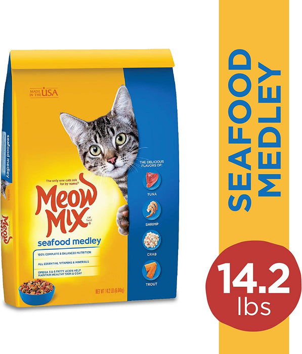 Meow Mix Seafood Medley Dry Cat Food , 14.2 lbs — Goisco.com