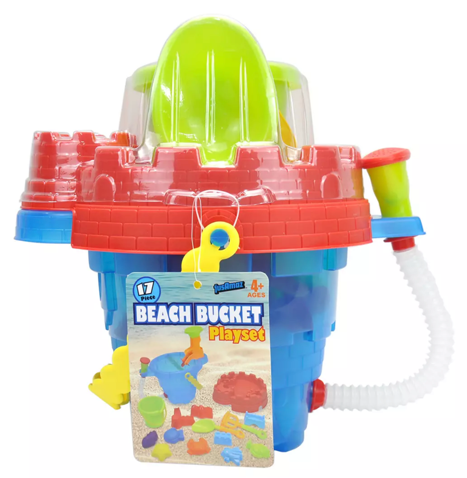 Jusamaz 17-Piece Beach Bucket Play Set , 17 pcs — Goisco.com