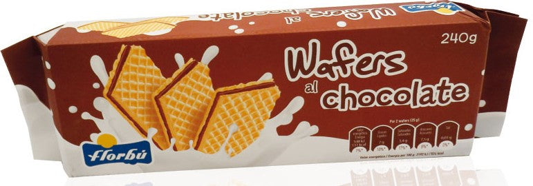 Florbu Wafers with Chocolate Flavored Filling, 240 gr — Goisco.com