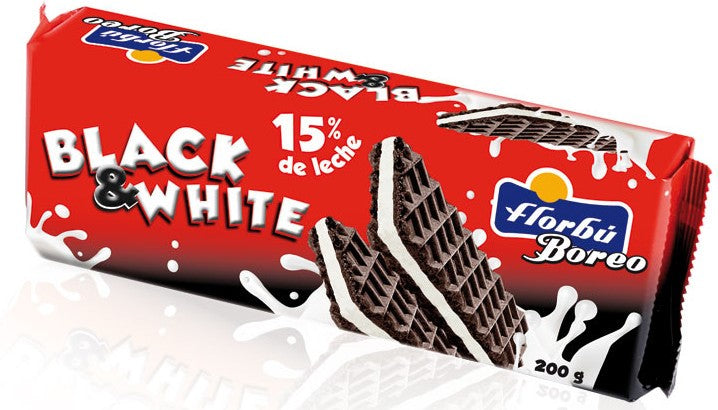 Florbu Black & White Wafers , 200 gr — Goisco.com