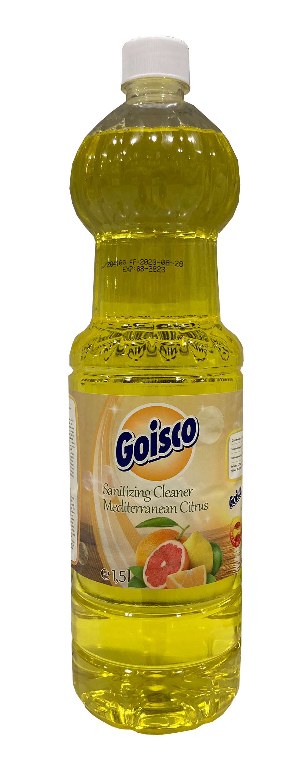 Goisco Disinfectant Deodorizing Cleaner, Mediterranean Citrus, 1.5 L ...