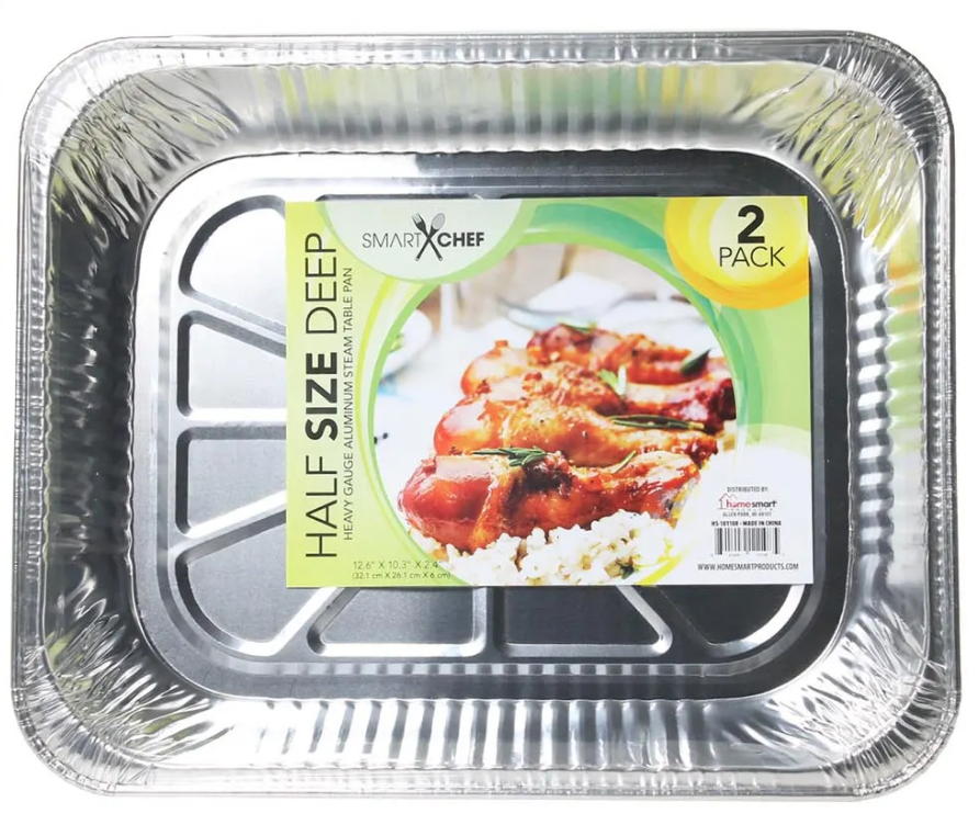 Home Smart Chef Aluminum Half Size Deep Pan , 2 ct — Goisco.com