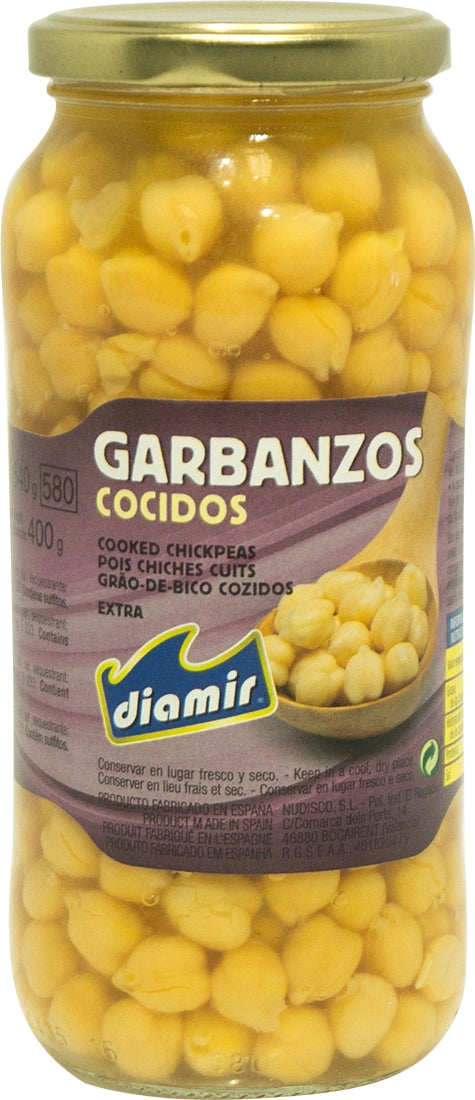 Diamir Cooked Chickpeas, 540 gr — Goisco.com