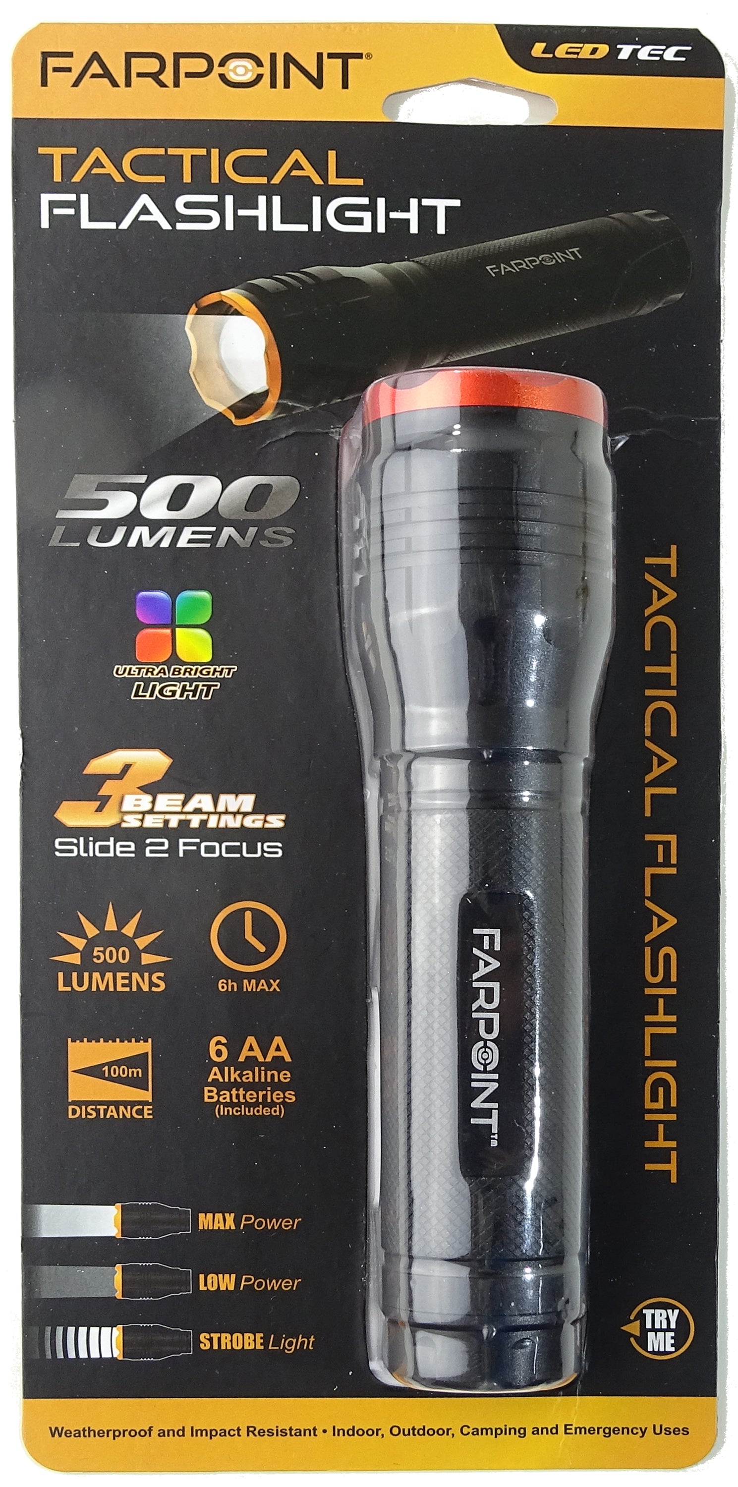 i-Zoom Farpoint Flashlight, 500 Lumens — Goisco.com