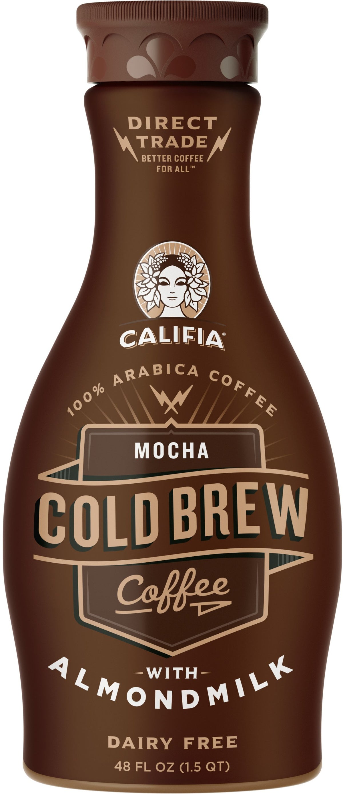 Califia Farms Cold Brew Coffee With Almond Milk, Mocha, 48 oz — Goisco.com