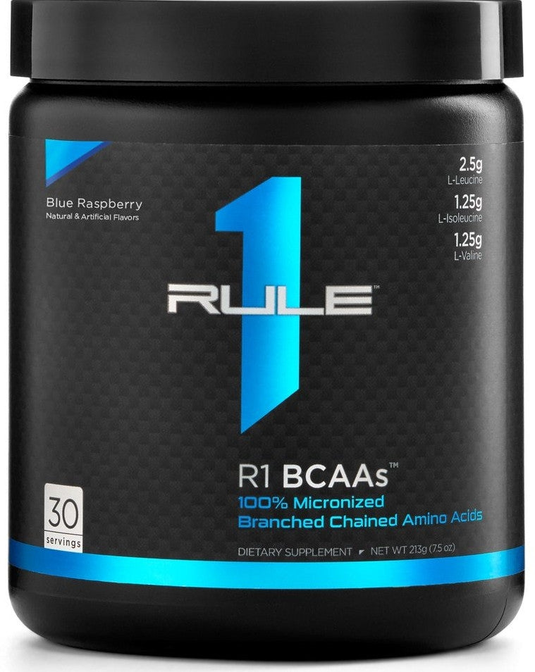 Rule 1 BCAA, Blue Raspberry, 216 gr — Goisco.com
