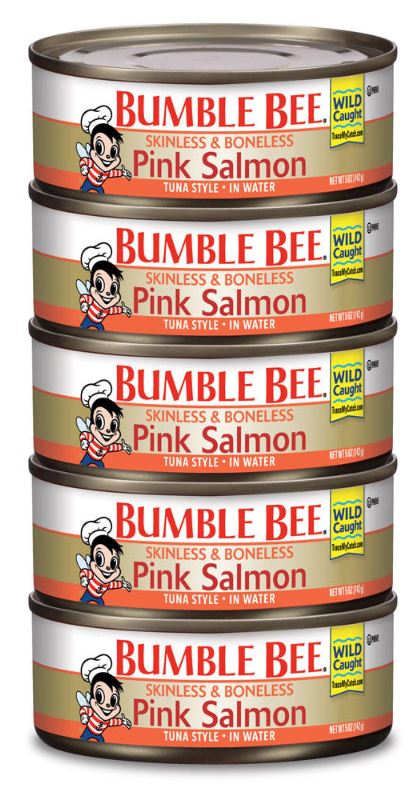 Bumble Bee Skinless And Boneless Wild Pink Salmon , 5 x 5 oz — Goisco.com