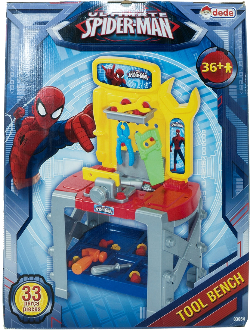 Dede Power Tool Bench Set, Marvel Spiderman, 33 pc — Goisco.com