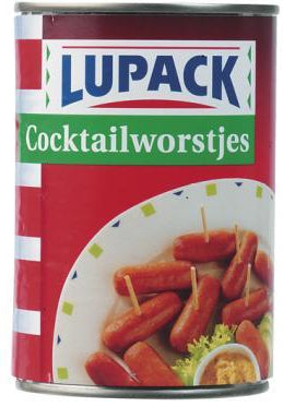 Lupack Cocktailworstjes, 400 gr — Goisco.com