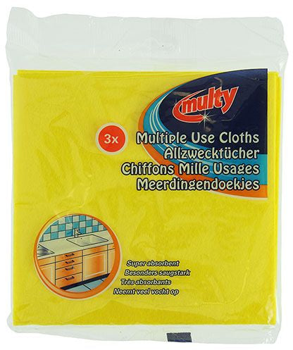 Multy Multi-Use Cloths, 3 ct — Goisco.com