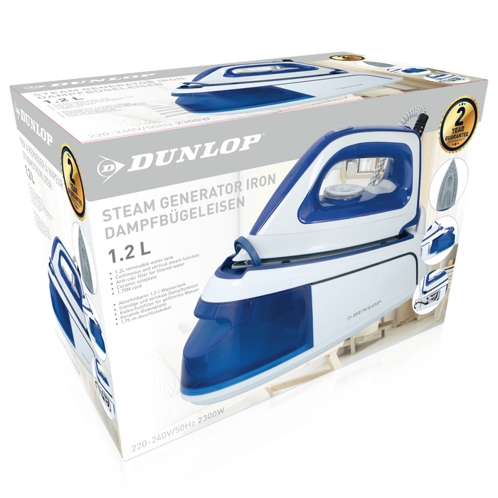 Dunlop Steam Generator Iron, 1.2 L, 220V , 1 pc — Goisco.com