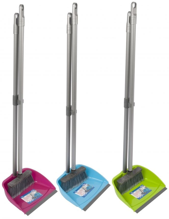 Dustpan and Broom Set, Assorted Colors, 2 pc — Goisco.com