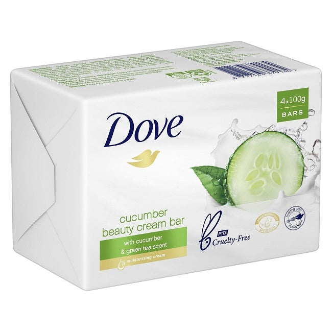 Dove Cucumber Beauty Cream Bar Soaps, 4-Pack, 4 x 100 gr — Goisco.com