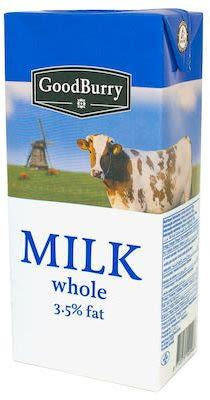 Goodburry Whole Milk, 1 L — Goisco.com