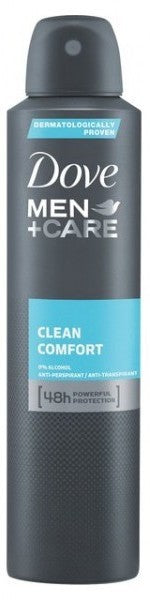 Dove Men+Care Clean Comfort Anti-Perspirant Deodorant, 250 ml — Goisco.com