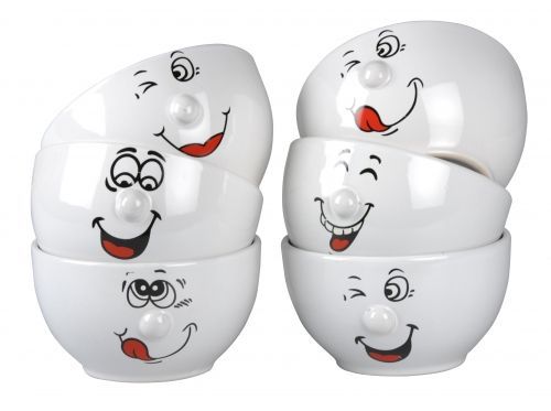 Porcelain Smile Bowl (Specify Type at Checkout), 13 x 13 x 7.5 cm ...