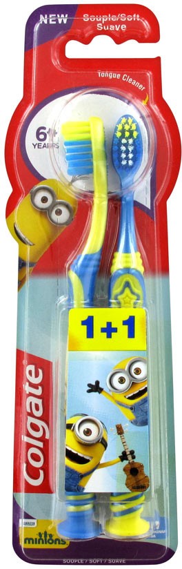 Colgate Minions Toothbrush, Soft, 2 ct — Goisco.com