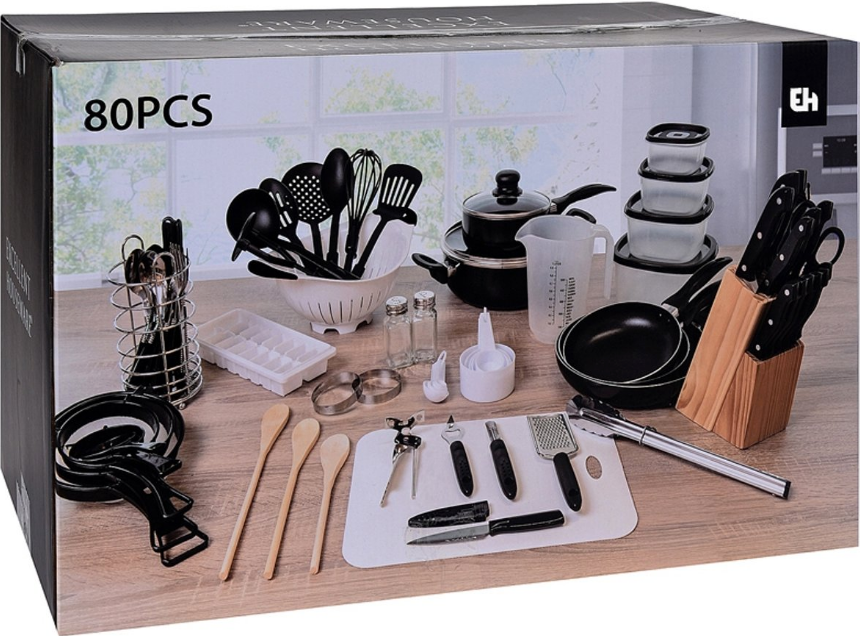 EH 80-Piece Kitchen Starter Set, 80 pcs — Goisco.com