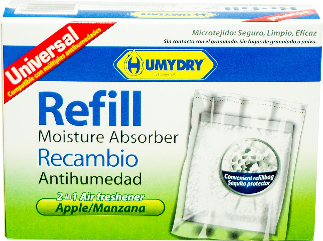 Humydry Moisture Absorber 2-in-1 Air Freshener Refill, Apple Scent, 45 ...