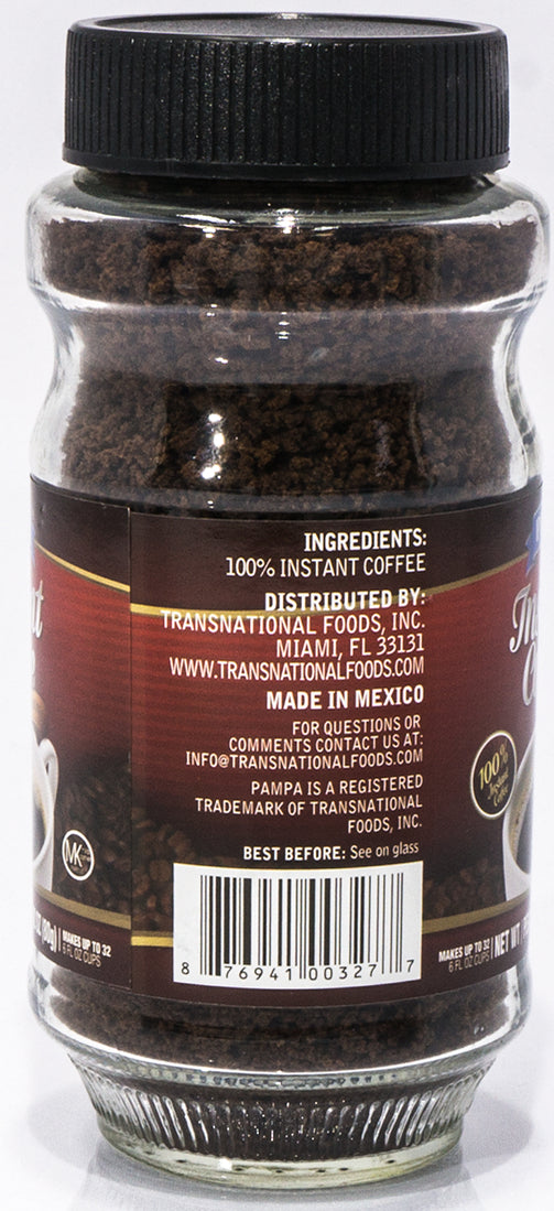 Pampa 100% Instant Coffee, 8 oz — Goisco.com