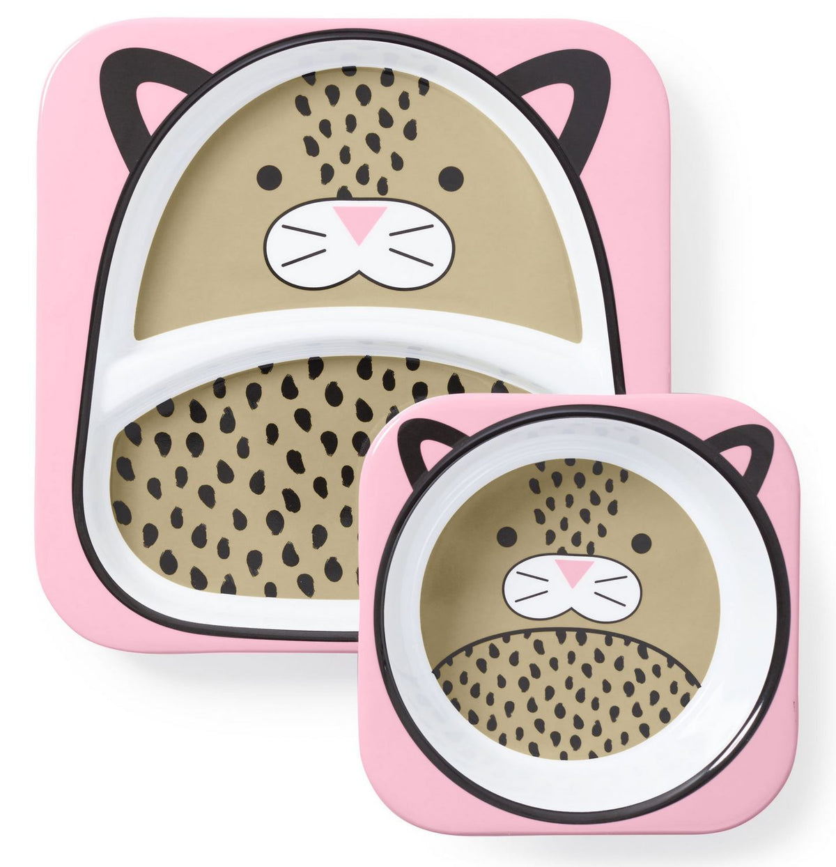 Skip Hop Baby Plate and Bowl Set, Leopard, 2 pcs — Goisco.com